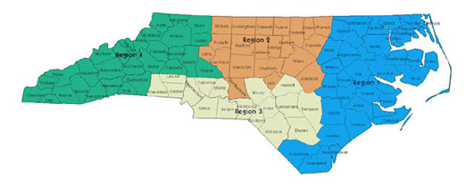 NCMS Board of Directors Regional Representation | North Carolina ...